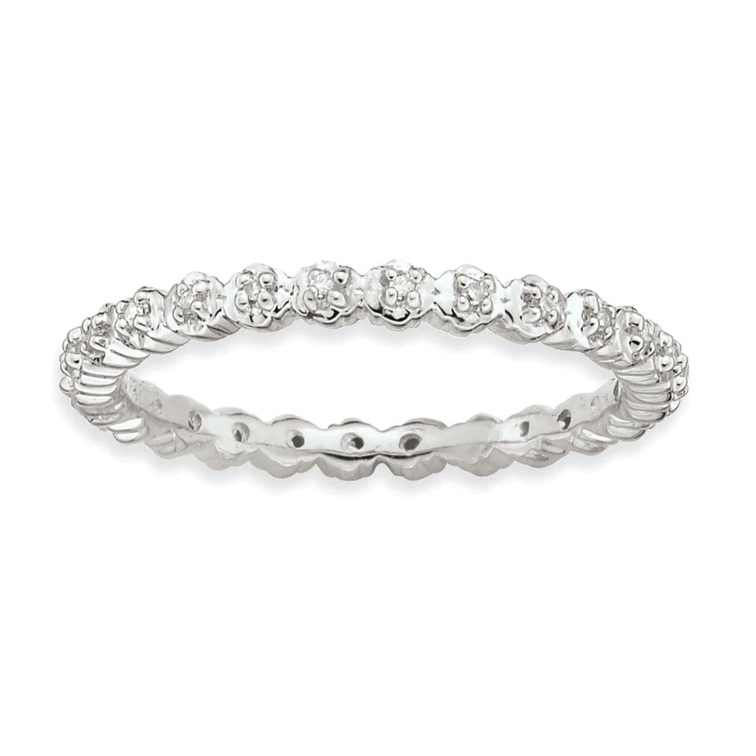 Sterling Silver Diamond Ring - Walmart.com