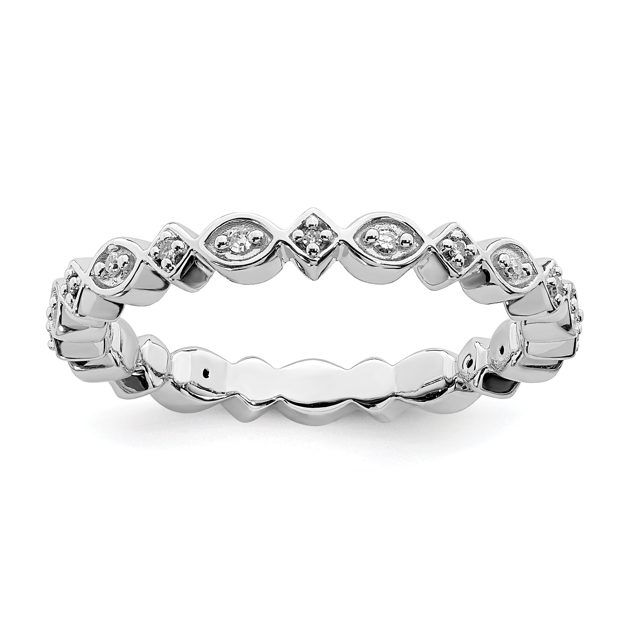 Sterling Silver Diamond Ring - Walmart.com