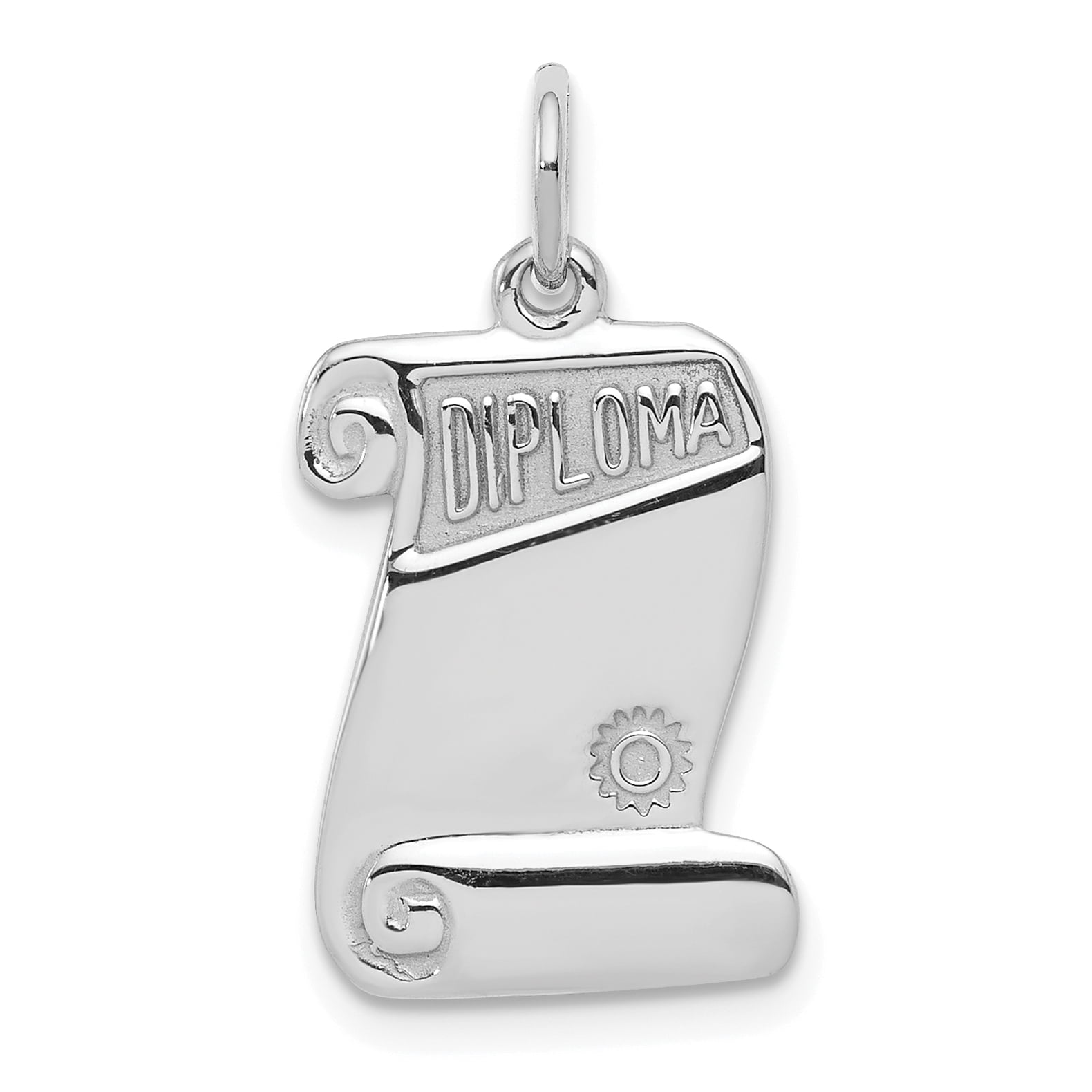 Gold Time Sterling Silver Diploma Charm - Walmart.com
