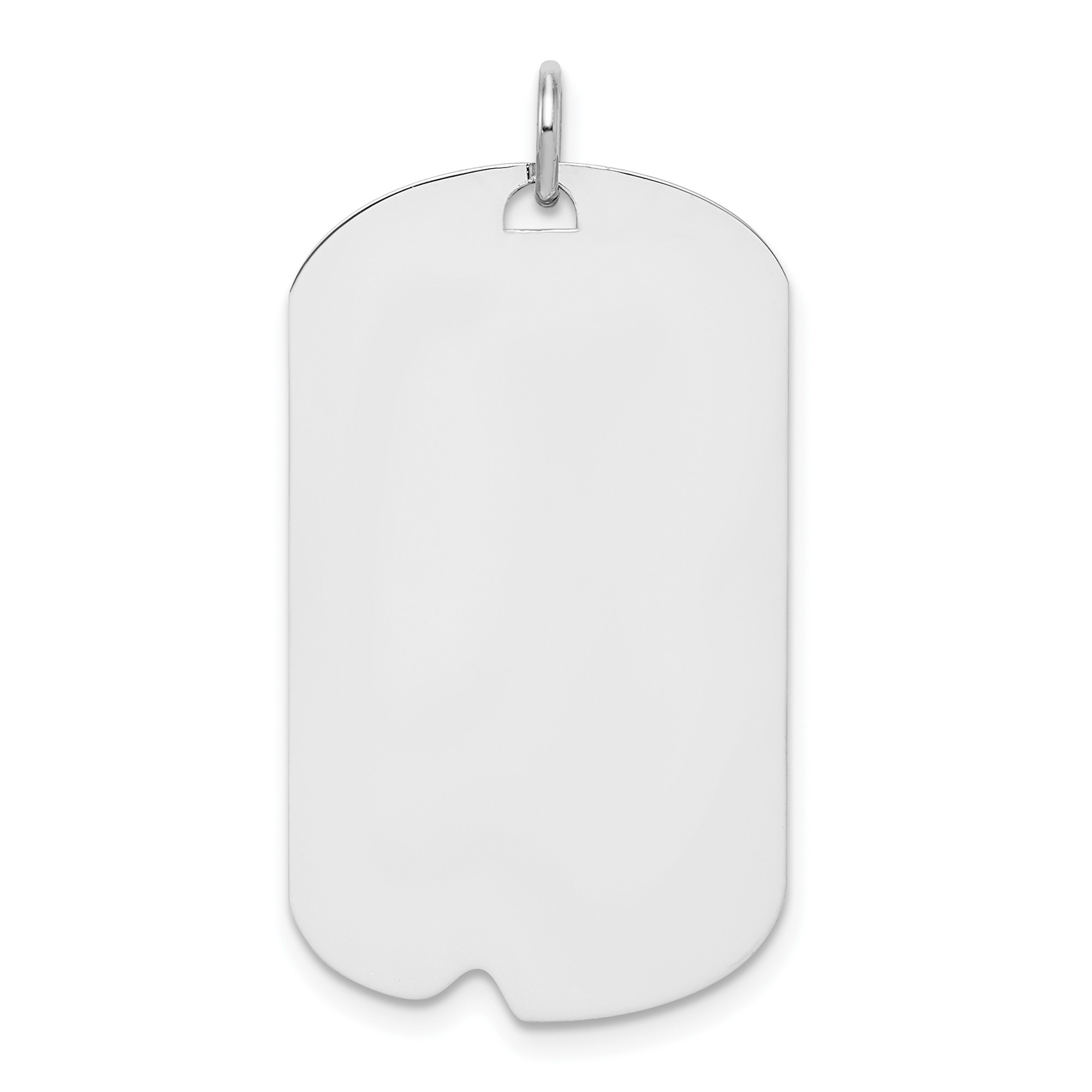 Sterling Silver Dog Tag Pendant for Men or Unisex Wear, Polished ...