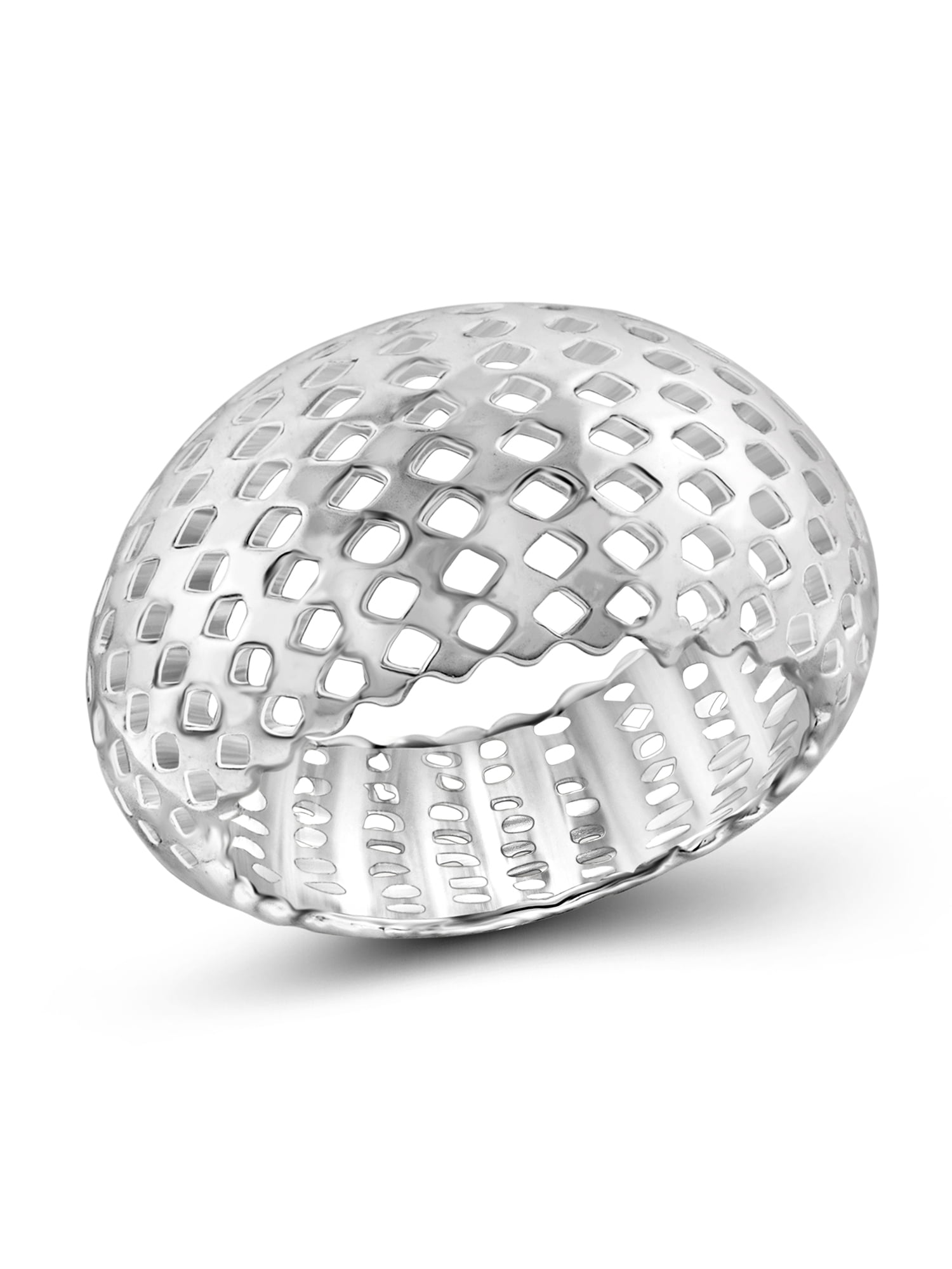 Sterling Silver Dome Shape Ring - Walmart.com