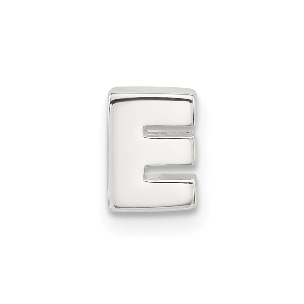 Sterling Silver E-Coated Letter E Slide Charm - Walmart.com