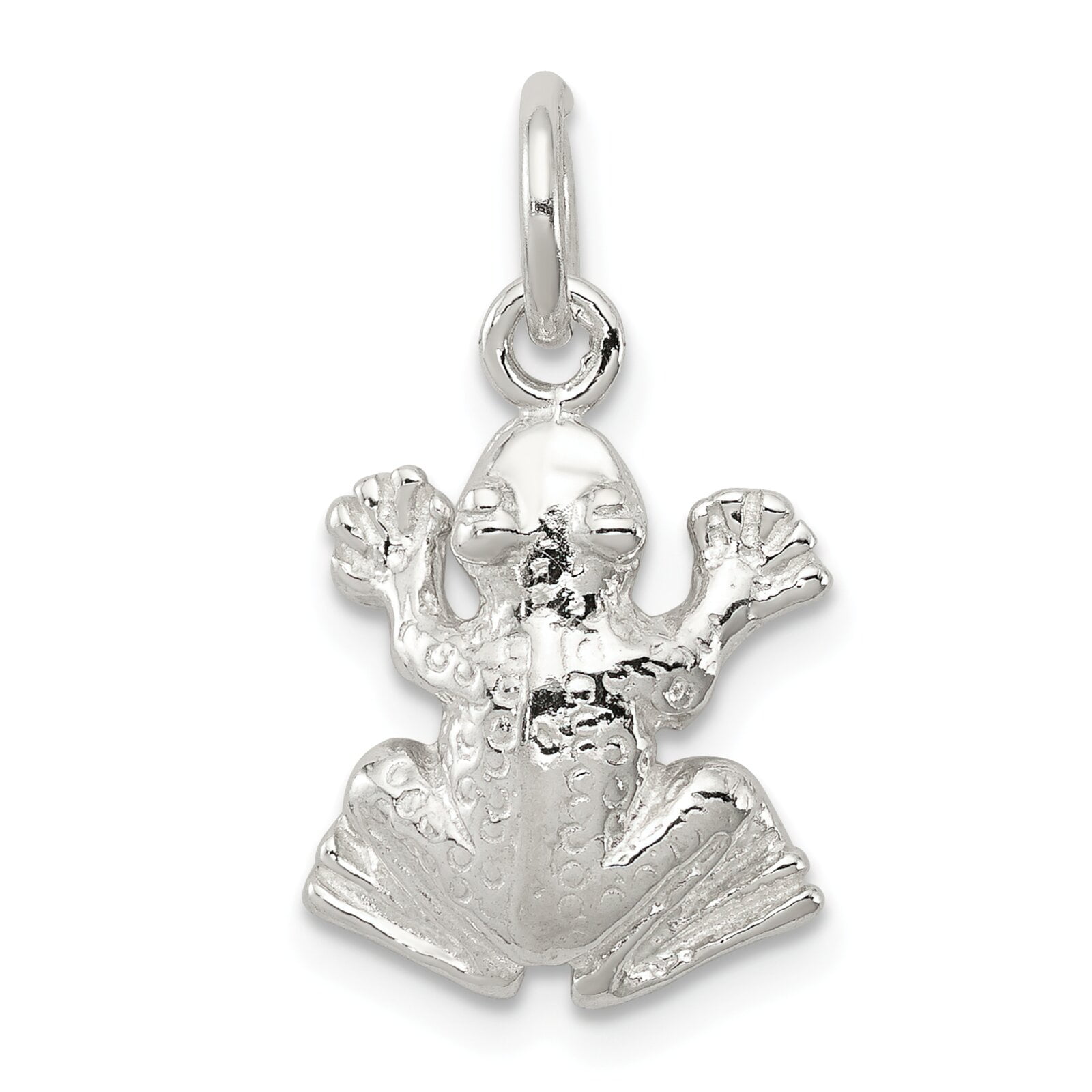 Sterling Silver Frog Charm & 18" Chain - Walmart.com