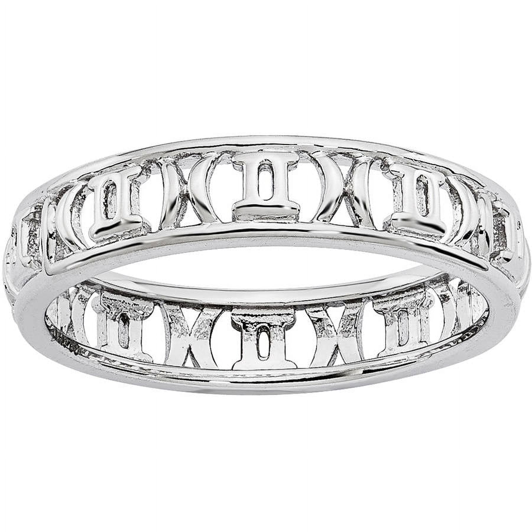 Sterling Silver Gemini Zodiac Ring - Walmart.com