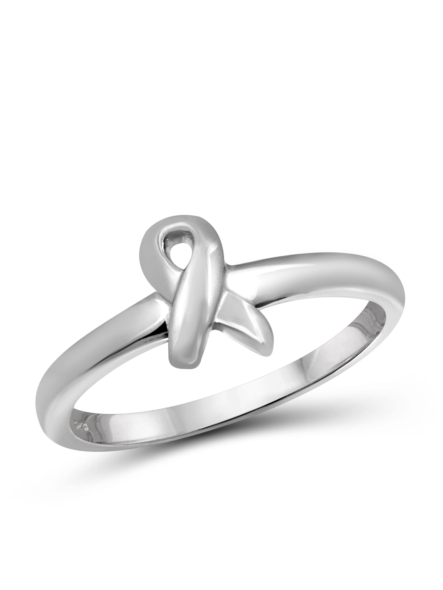 Sterling Silver Glam Girl Cancer Ribbon Ring - Walmart.com