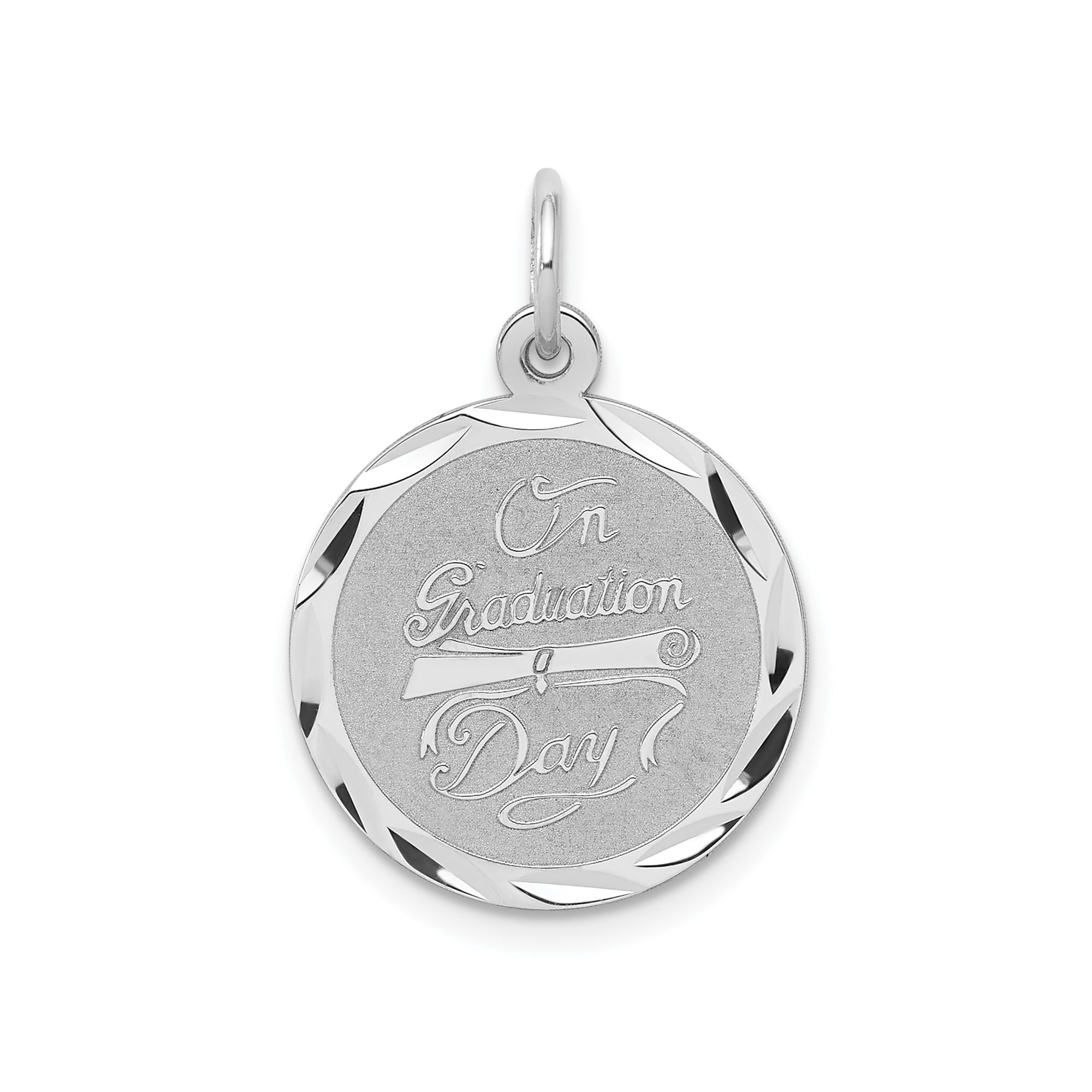 Sterling Silver Graduation Pendant Charm for Women with Diploma Scroll ...