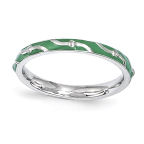 Sterling Silver Rhodium Ring - Walmart.com