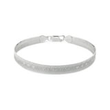 Sterling Silver Herringbone #1 MOM Chain Bracelet 7.5 Inches - Walmart.com