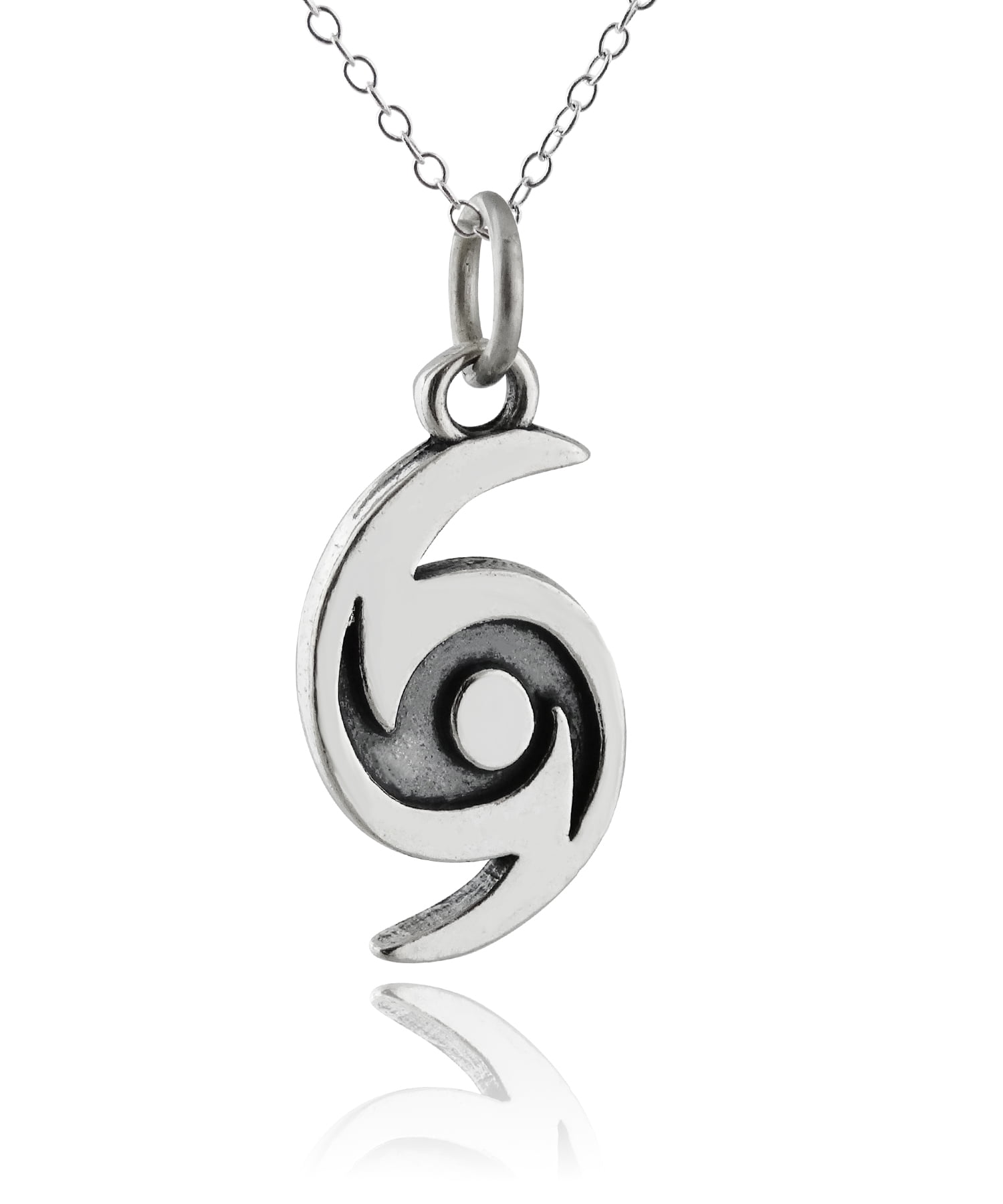 Sterling Silver Hurricane Pendant Necklace, 18 Chain - Walmart.com