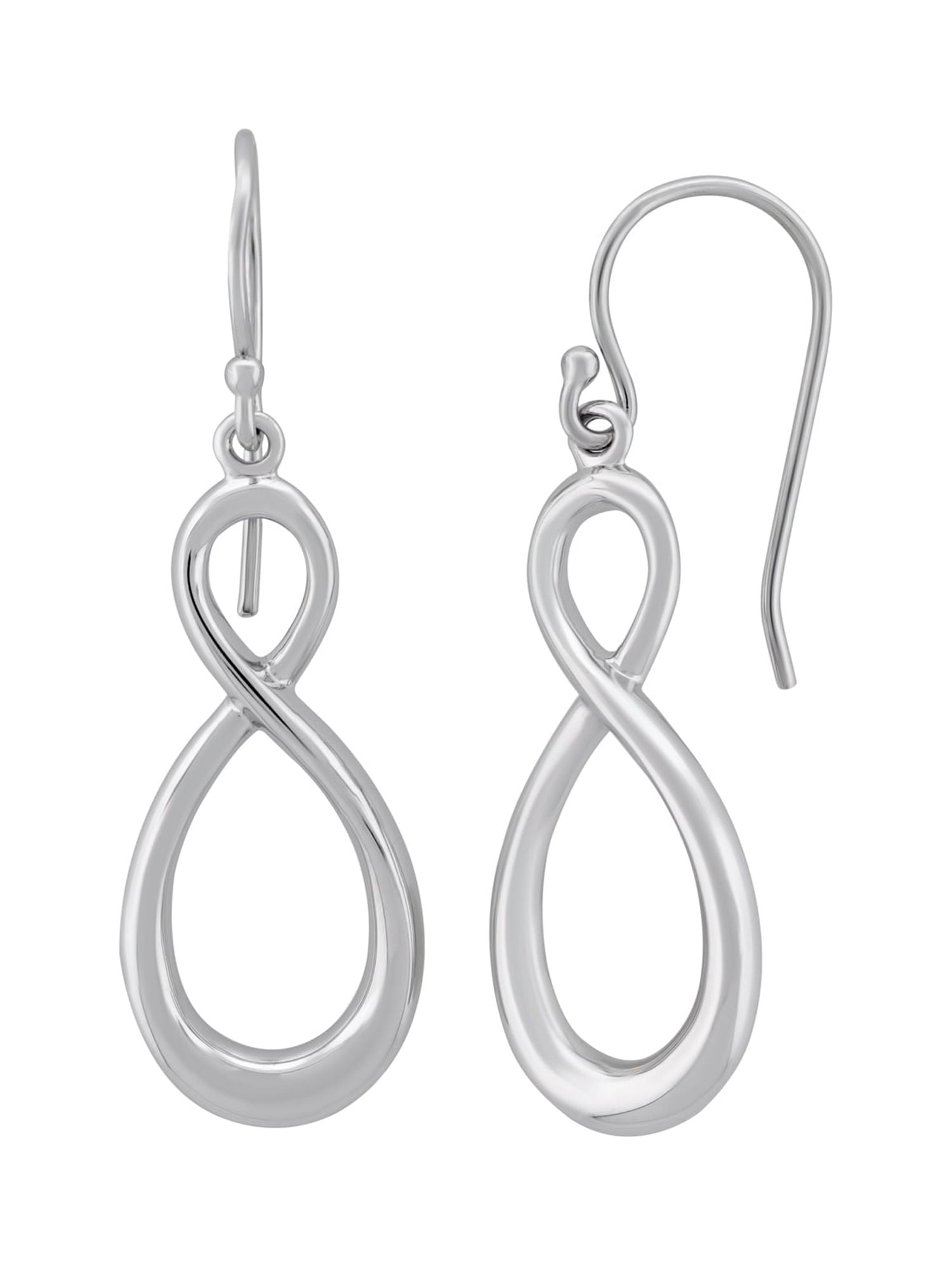 Sterling Silver Infinity Earrings - Walmart.com