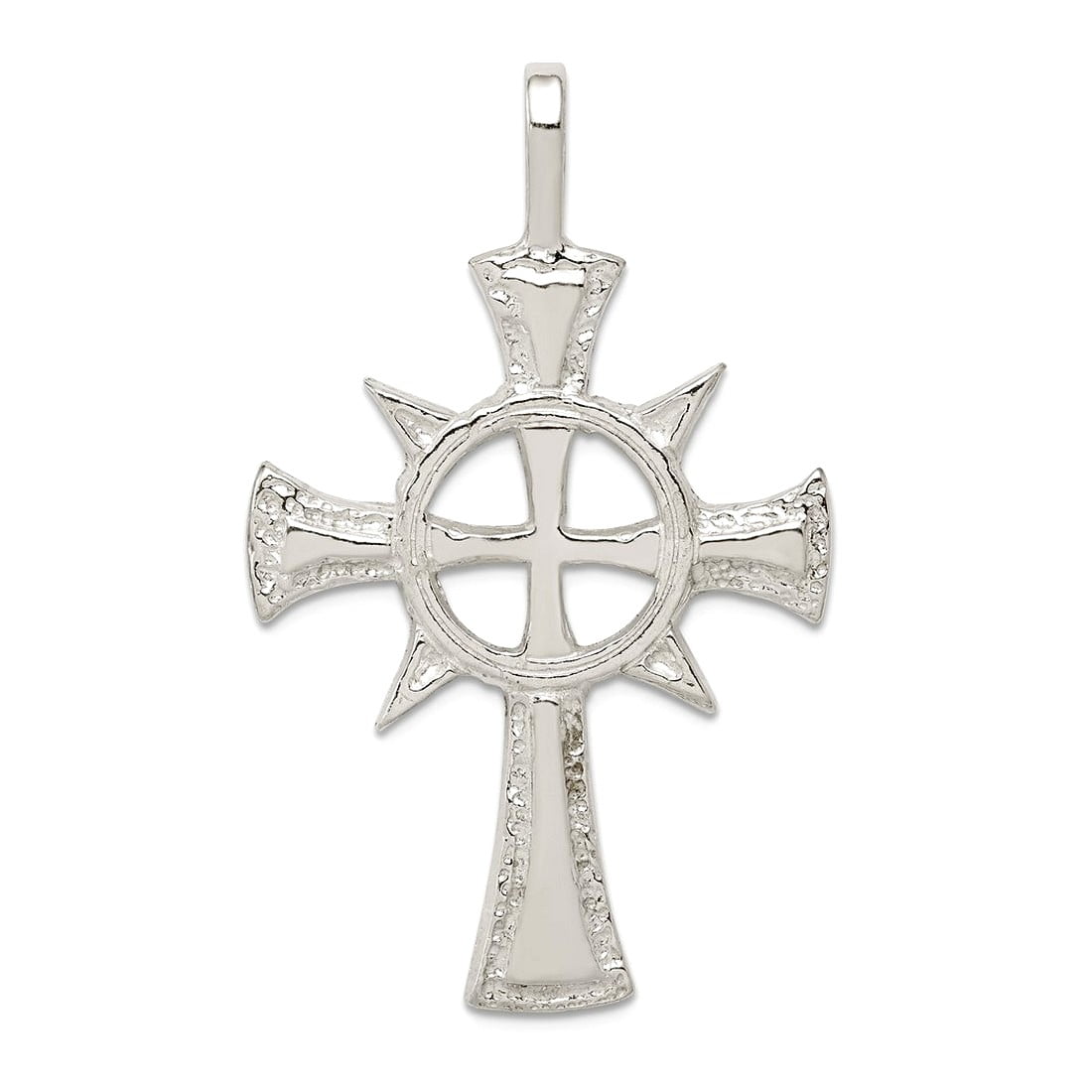 925 Sterling Silver Solid Polished Irish Claddagh Celtic Trinity Knot ...