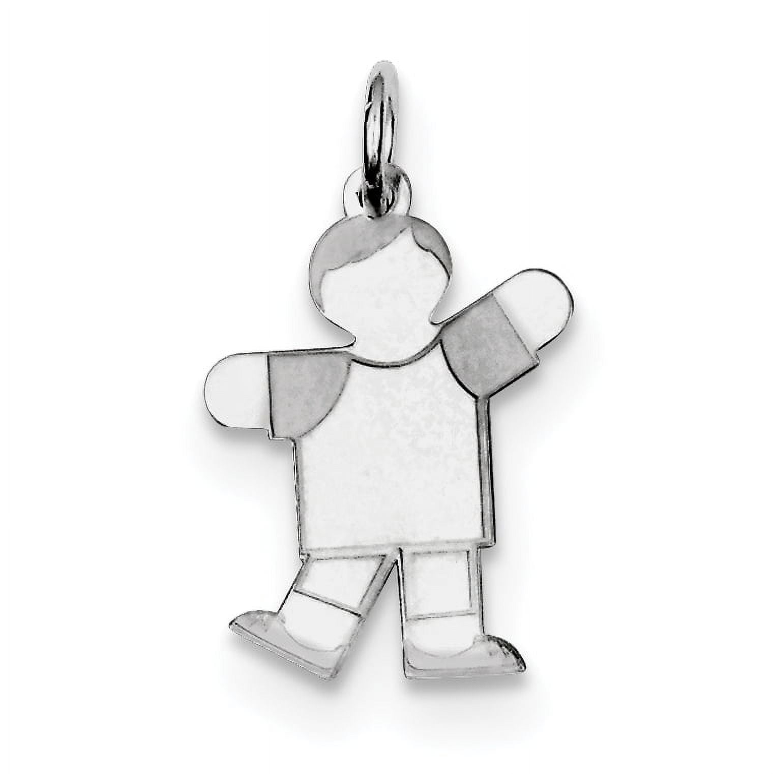 Sterling Silver Kid Charm - Walmart.com