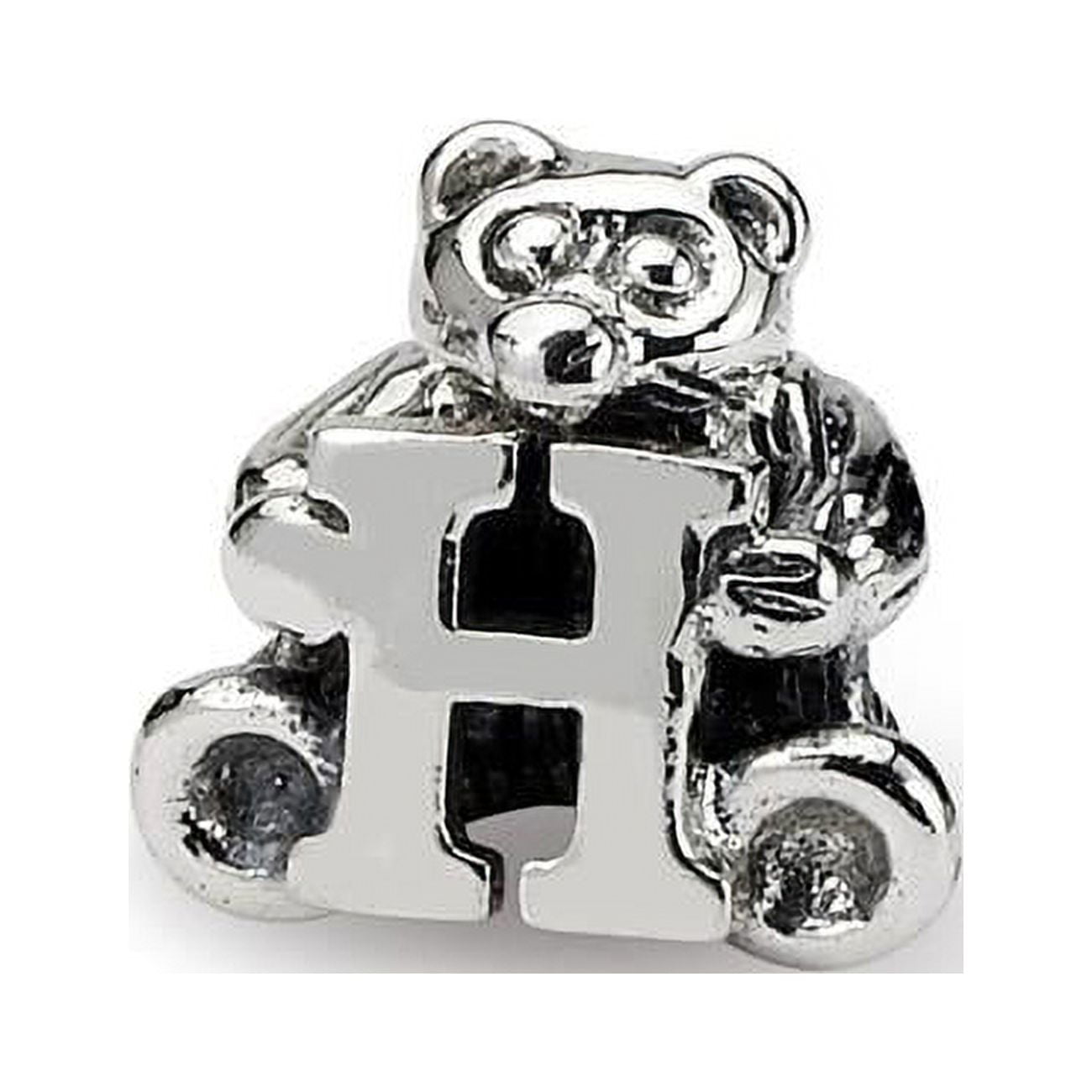 Sterling Silver Kids Letter H Bead - Walmart.com