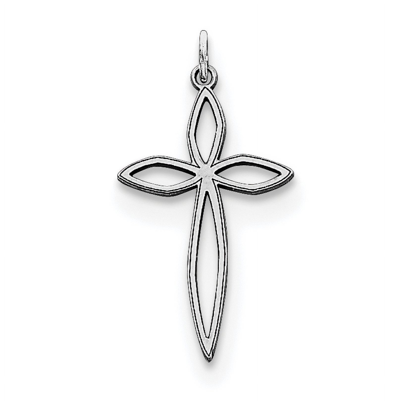 Sterling Silver Laser Designed Cross Pendant - Walmart.com