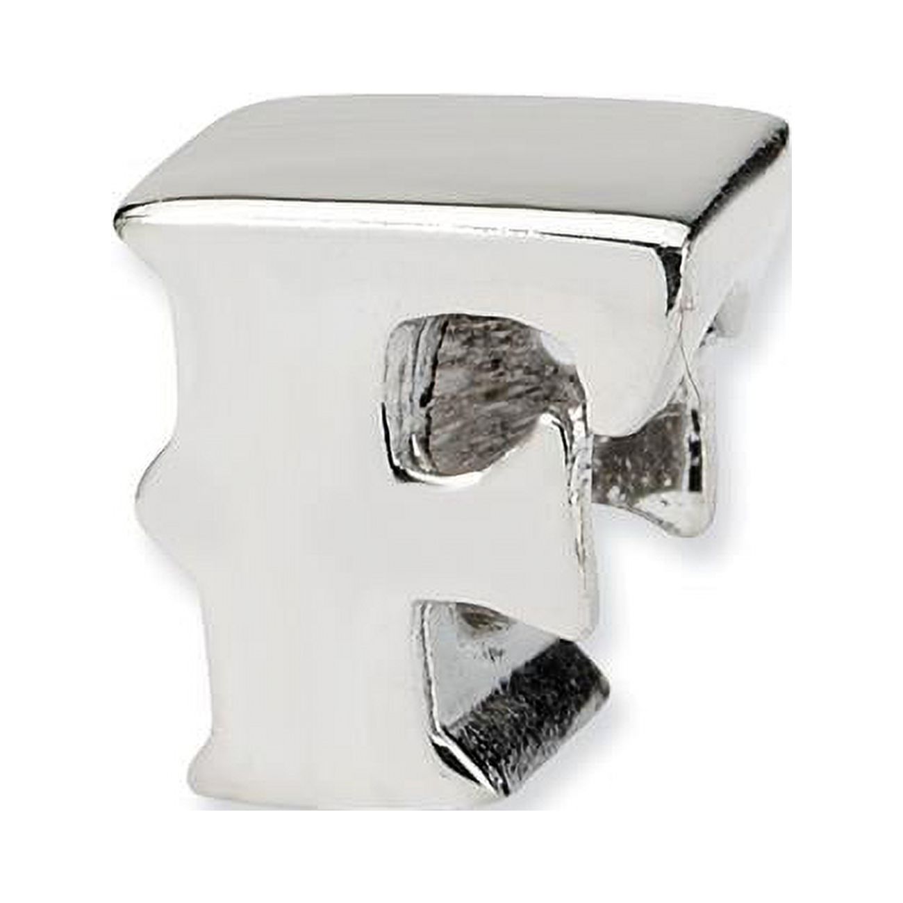 Sterling Silver Letter F Bead - Polished - Walmart.com