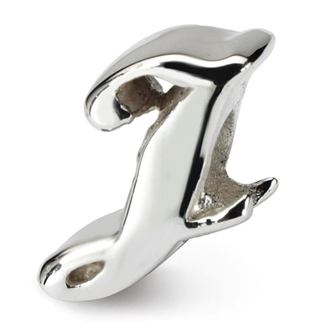 Sterling Silver Letter J Script Bead - Walmart.com