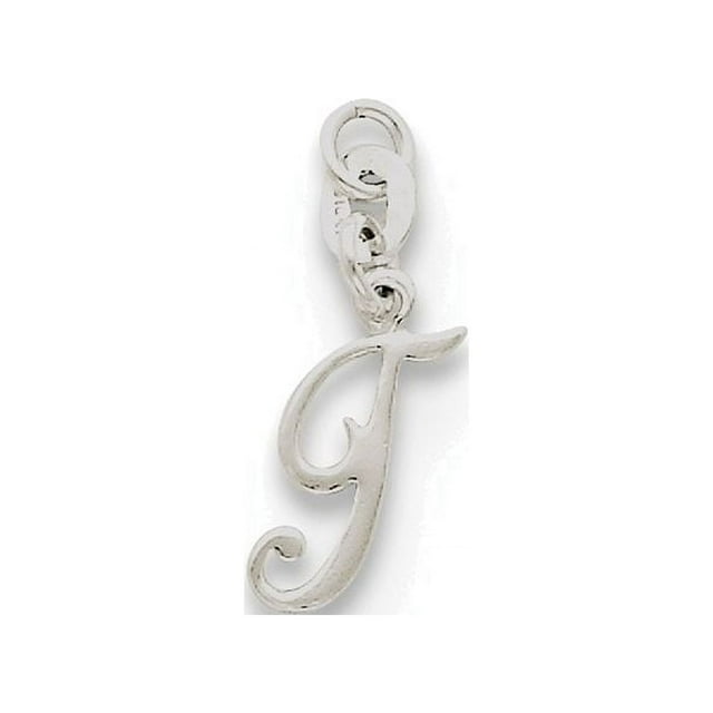 Sterling Silver Letter T Initial Charm QC6510T - Walmart.com
