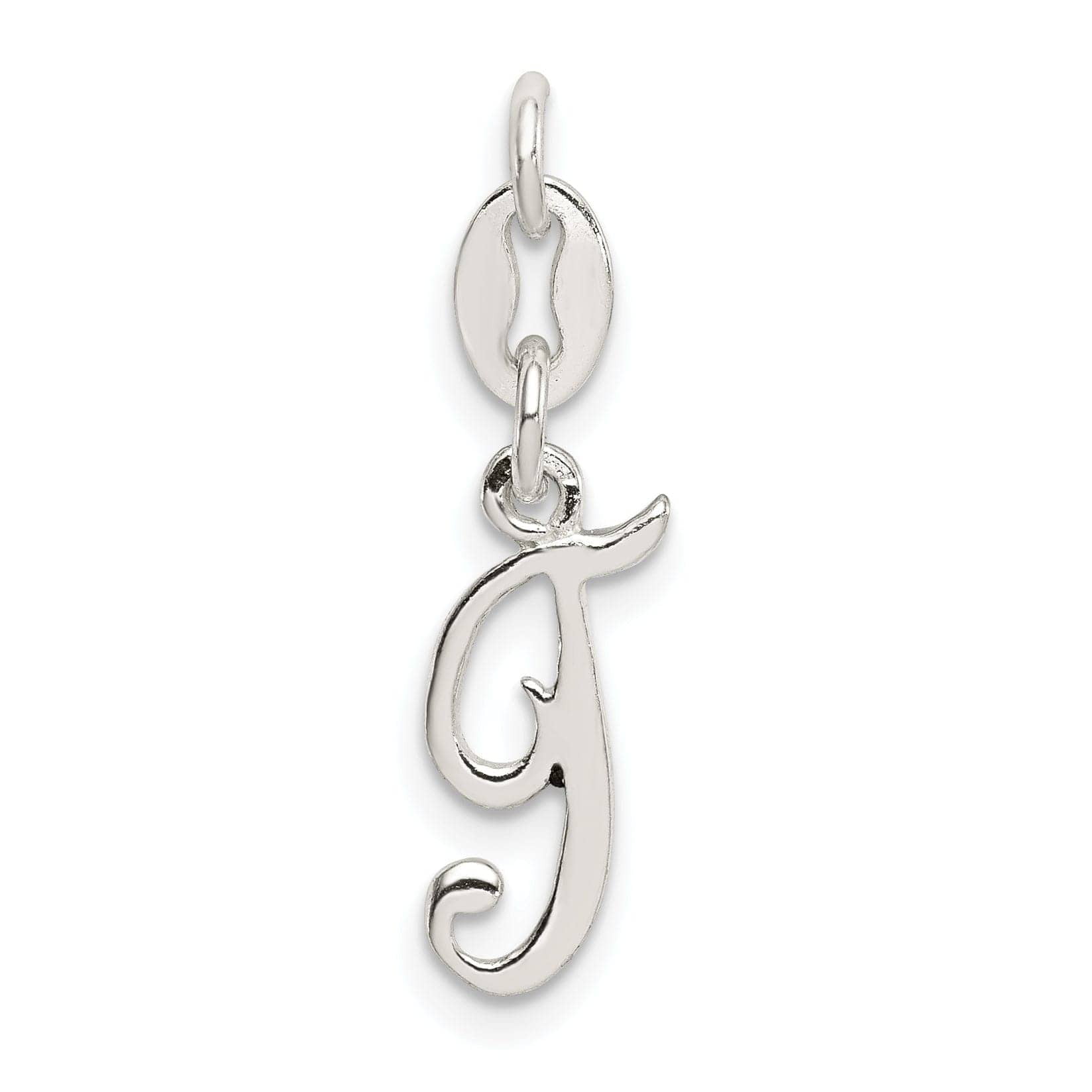 Sterling Silver T Initial Pendant - Walmart.com