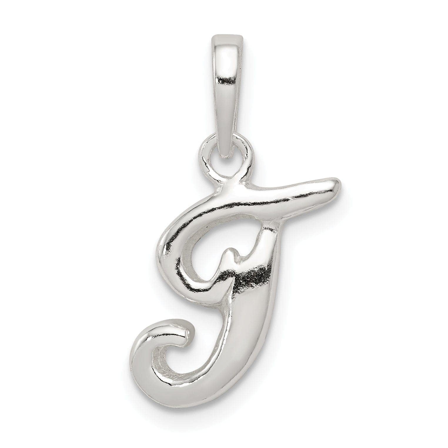 FJC Finejewelers Sterling Silver Initial T Pendant Necklace - Chain ...