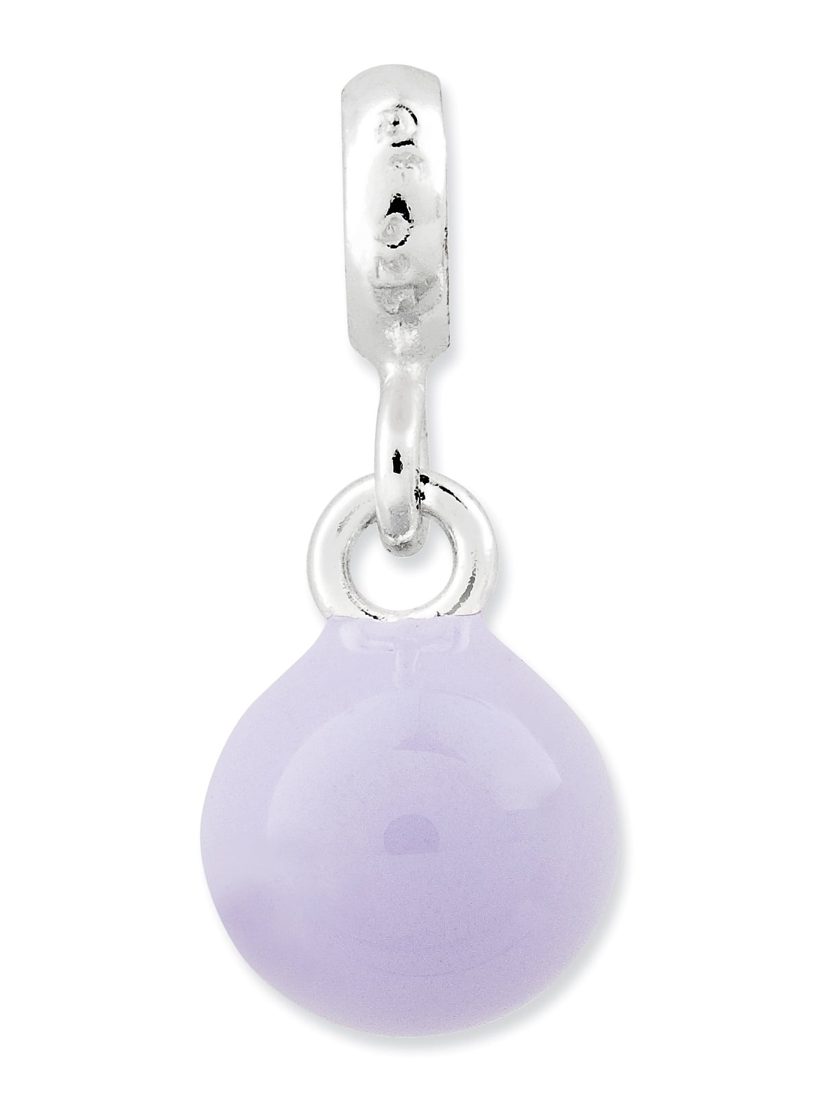 Sterling Silver Lilac Enamel Bead Enhancer (17 X 8) Made In Thailand ...