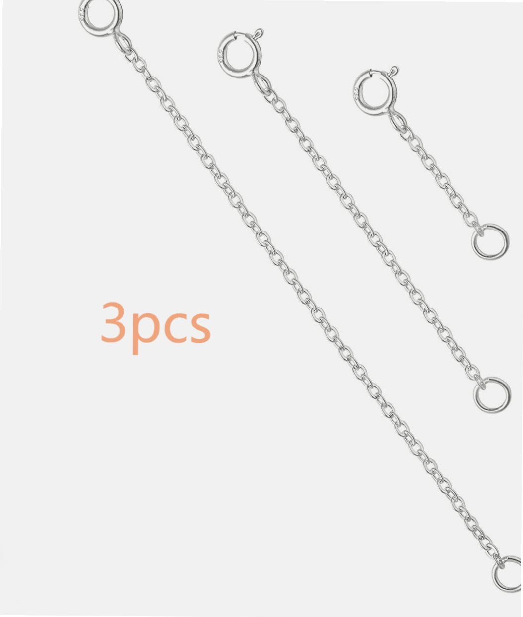 Sterling Silver Necklace Extenders Silver Extenders for Necklaces ...