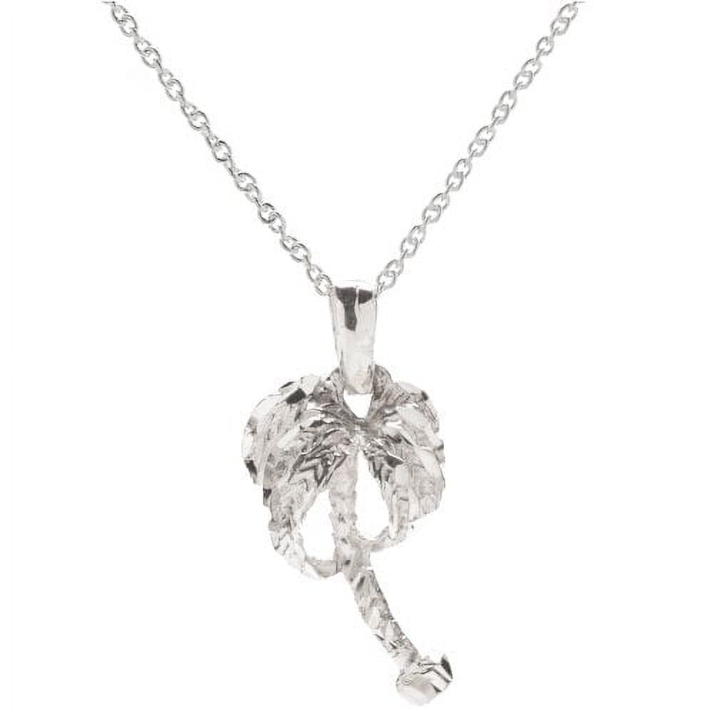Sterling Silver Palm Tree Pendant Necklace, 18" - Walmart.com