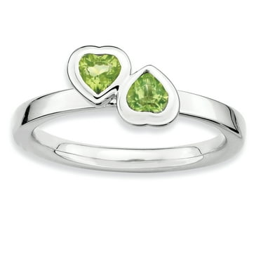 Sterling Silver Heart Diamond Ring - Walmart.com