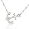 Sterling Silver Polished Sideways Pendant Necklace - Walmart.com