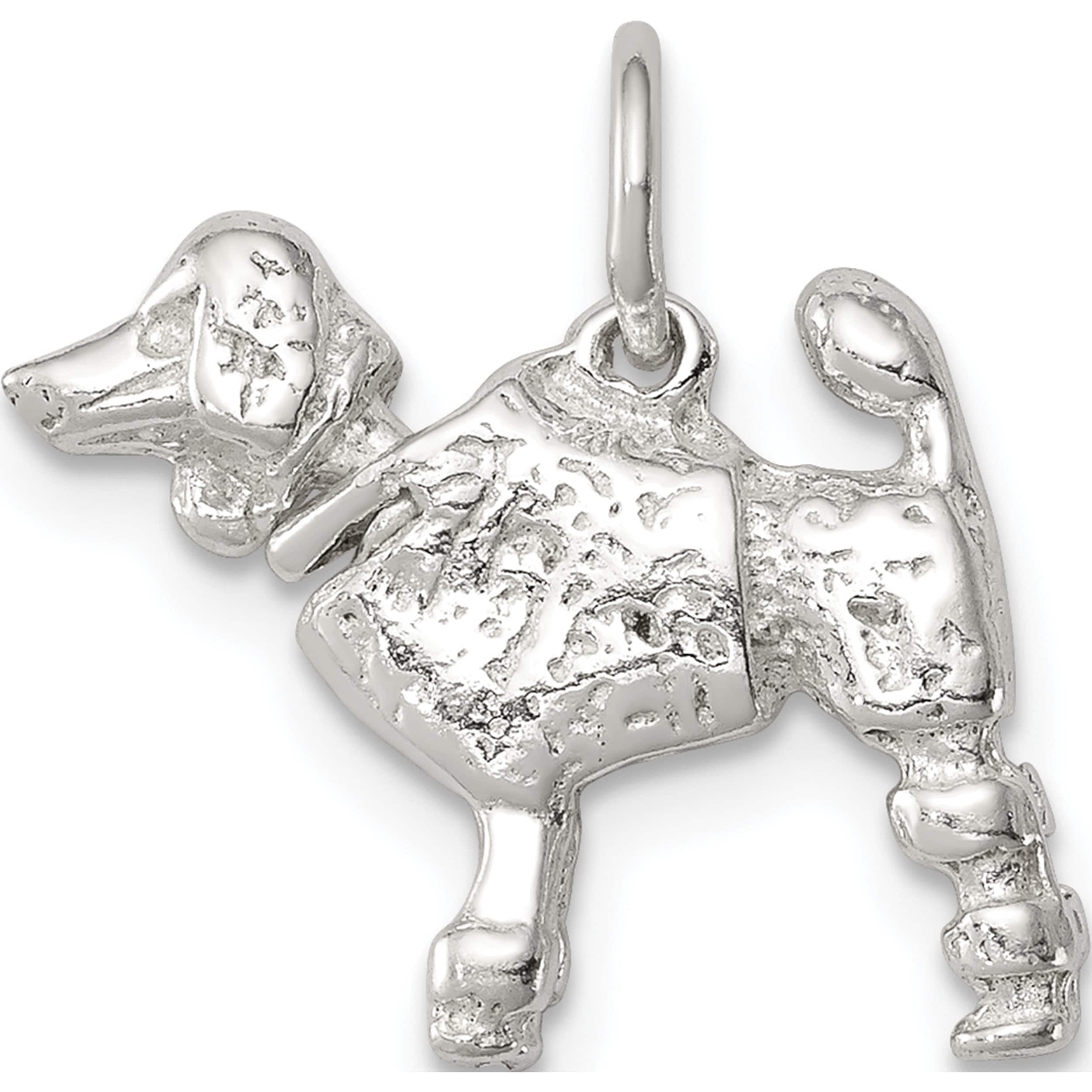 Sterling Silver Poodle Charm (15 X 17) Made In India qc133 - Walmart.com