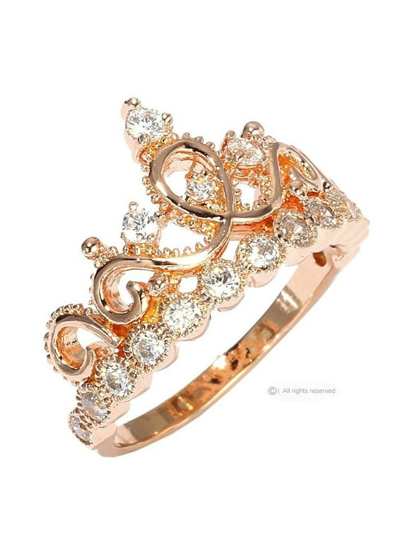 Princess Crown Ring Rose Gold