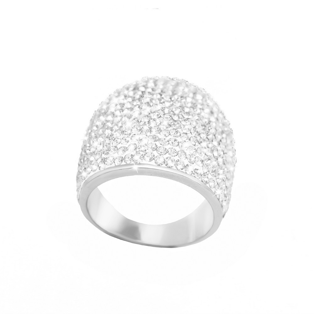 Sterling Silver Rhodium Ring - Walmart.com