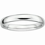 Sterling Silver Rhodium Polished Ring - Walmart.com
