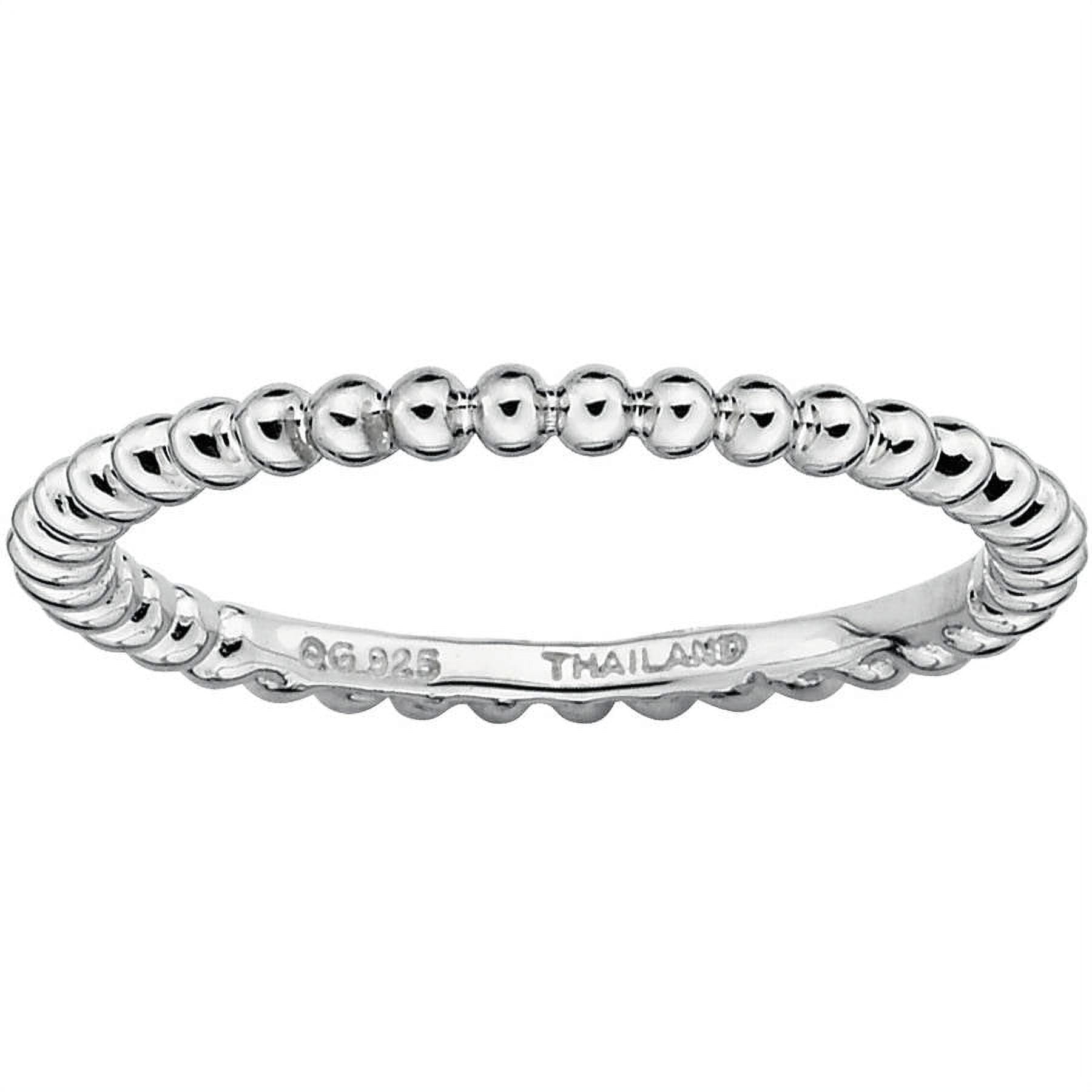 Sterling Silver Rhodium Ring - Walmart.com