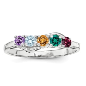 Cabochon Sterling Silver Polished Ring - Walmart.com