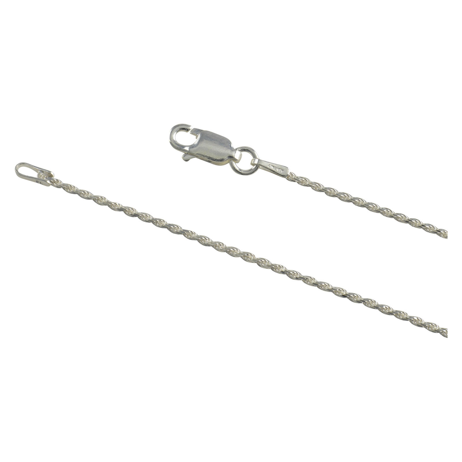 Sterling Silver Rope 025 1mm Necklace Chain Italian Italy Solid .925 ...