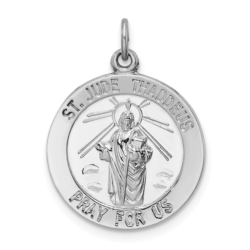 Sterling Silver Saint Jude Thaddeus Medal - Walmart Business Supplies
