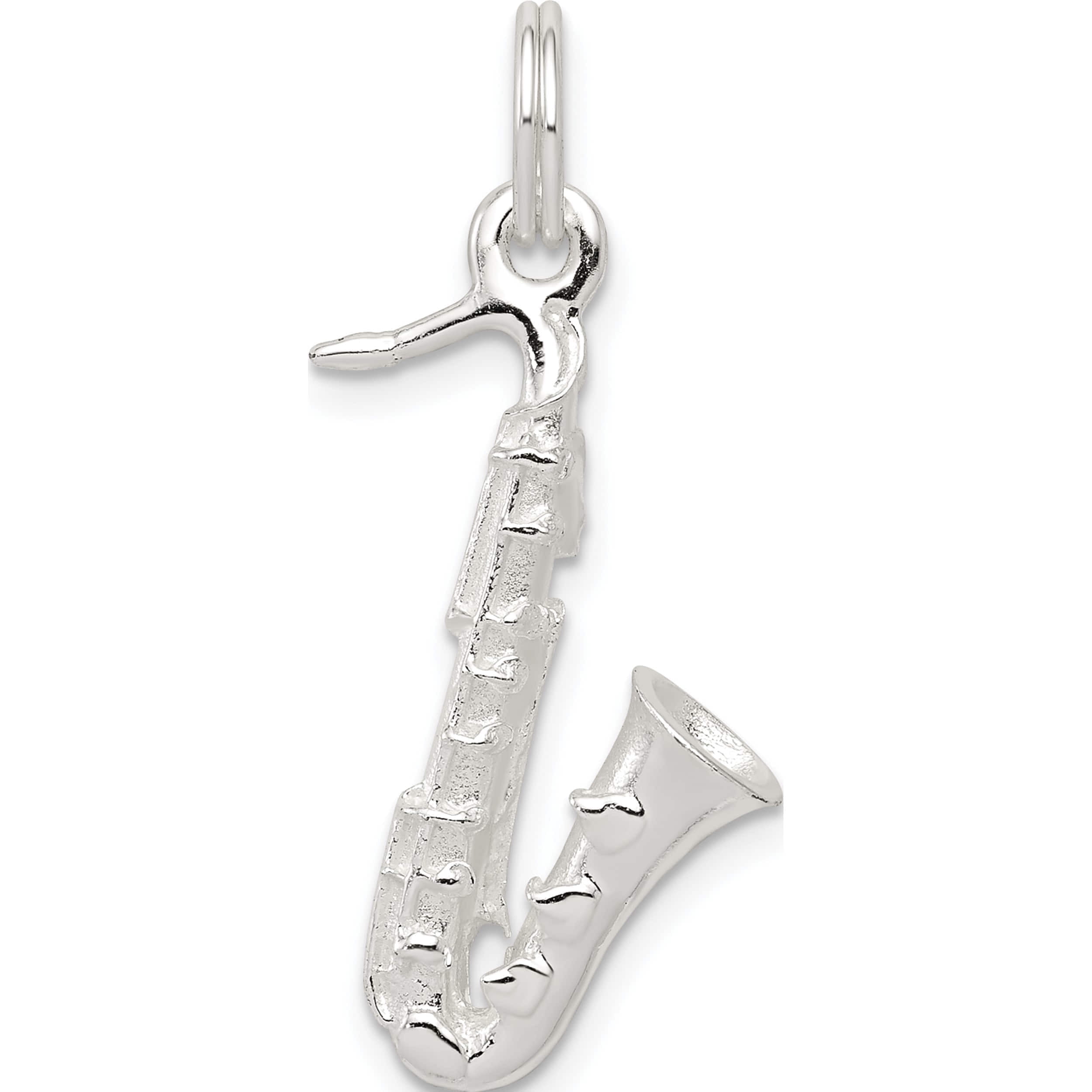 Sterling Silver Saxophone Charm (25 X 13) Made In China qc4765 ...