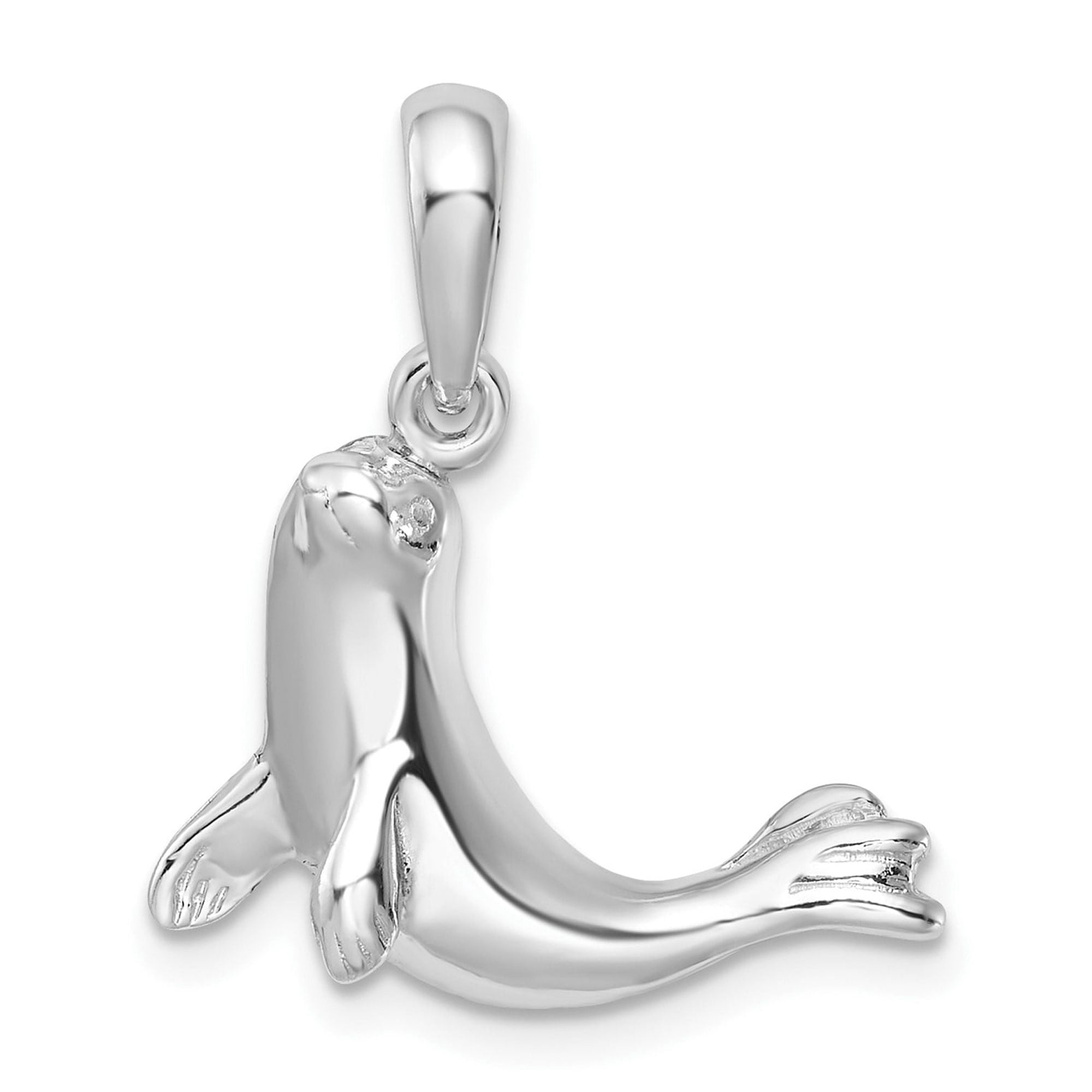 Sterling Silver Sea Lion Pendant Necklace for Women and Unisex ...