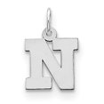 Sterling Silver Small Block Initial N Charm - Walmart.com