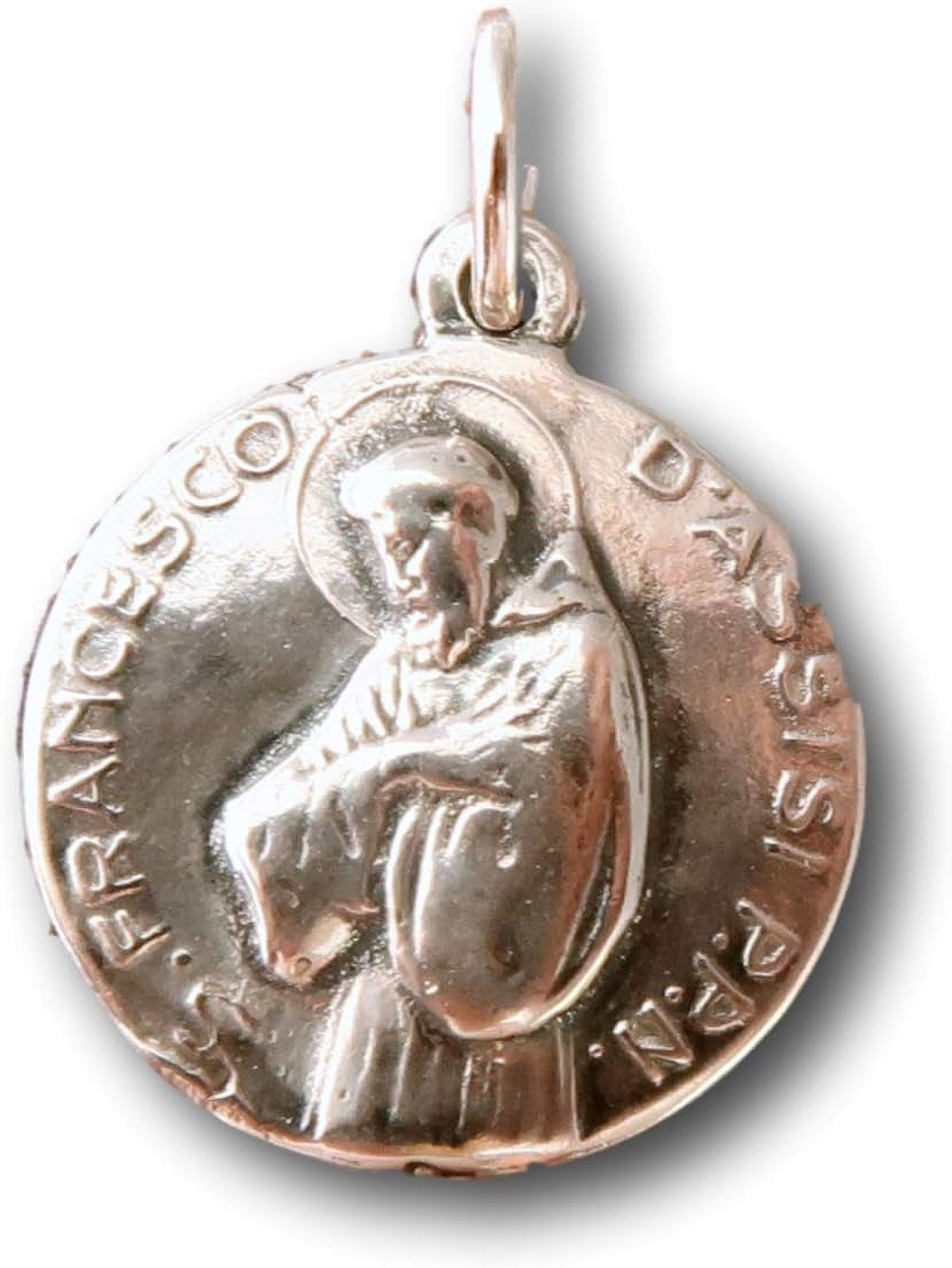 Sterling Silver St Francis Of Assisi/St Clare Medal - Walmart.com