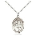 Sterling Silver St. Peter Pendant 3/4 x 1/2 inches with 18 inch ...