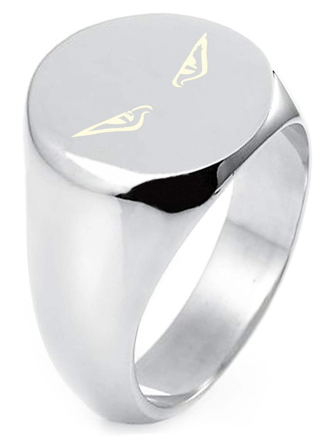 Sterling Silver Star Wars Mandalorian Jaig Eyes Symbol Engraved Round ...