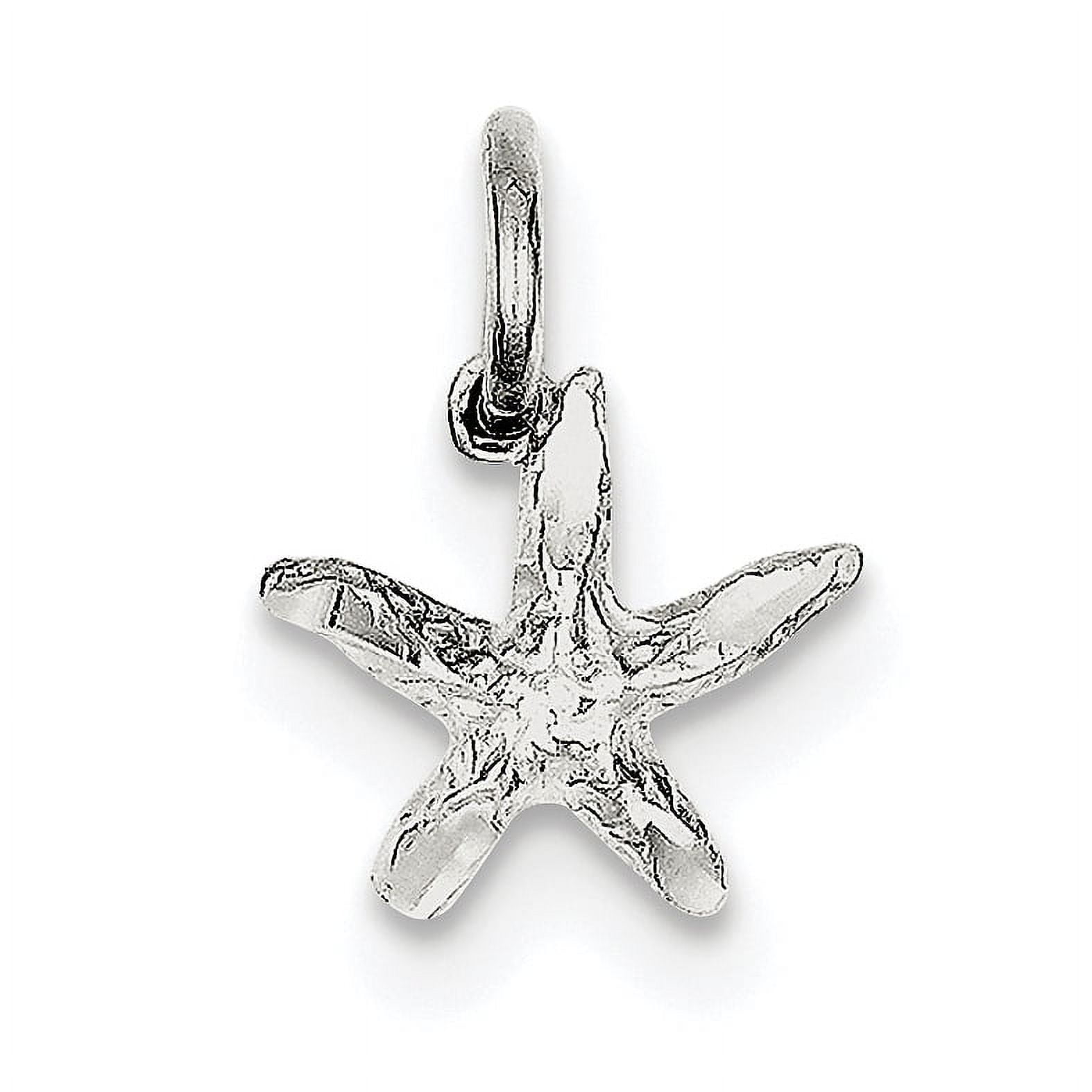Sterling Silver Starfish Charm QC1657 - Walmart.com