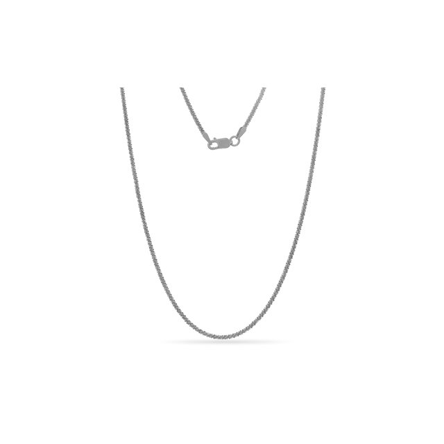 Sterling Silver Twisted ROC Chain Necklace 20 Inch - Walmart.com