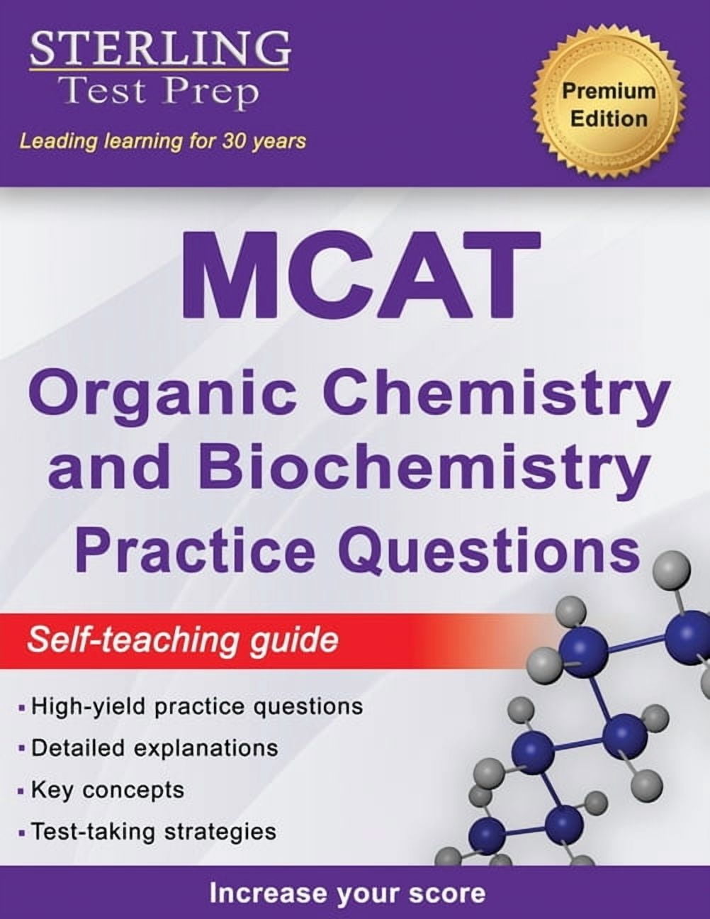 Sterling Test Prep MCAT Organic Chemistry & Biochemistry Practice ...