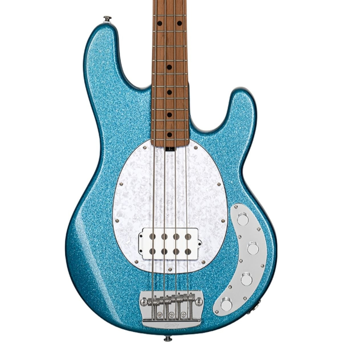 Sterling by Music Man StingRay Ray34 Sparkle Electric Bass Blue Sparkle ...