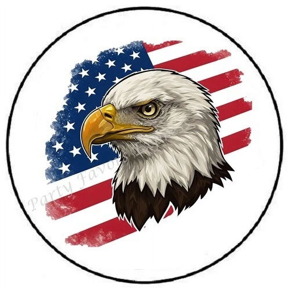 Stern Patriotic Eagle Stickers Party Favors Phone Decal Water Bottle ...