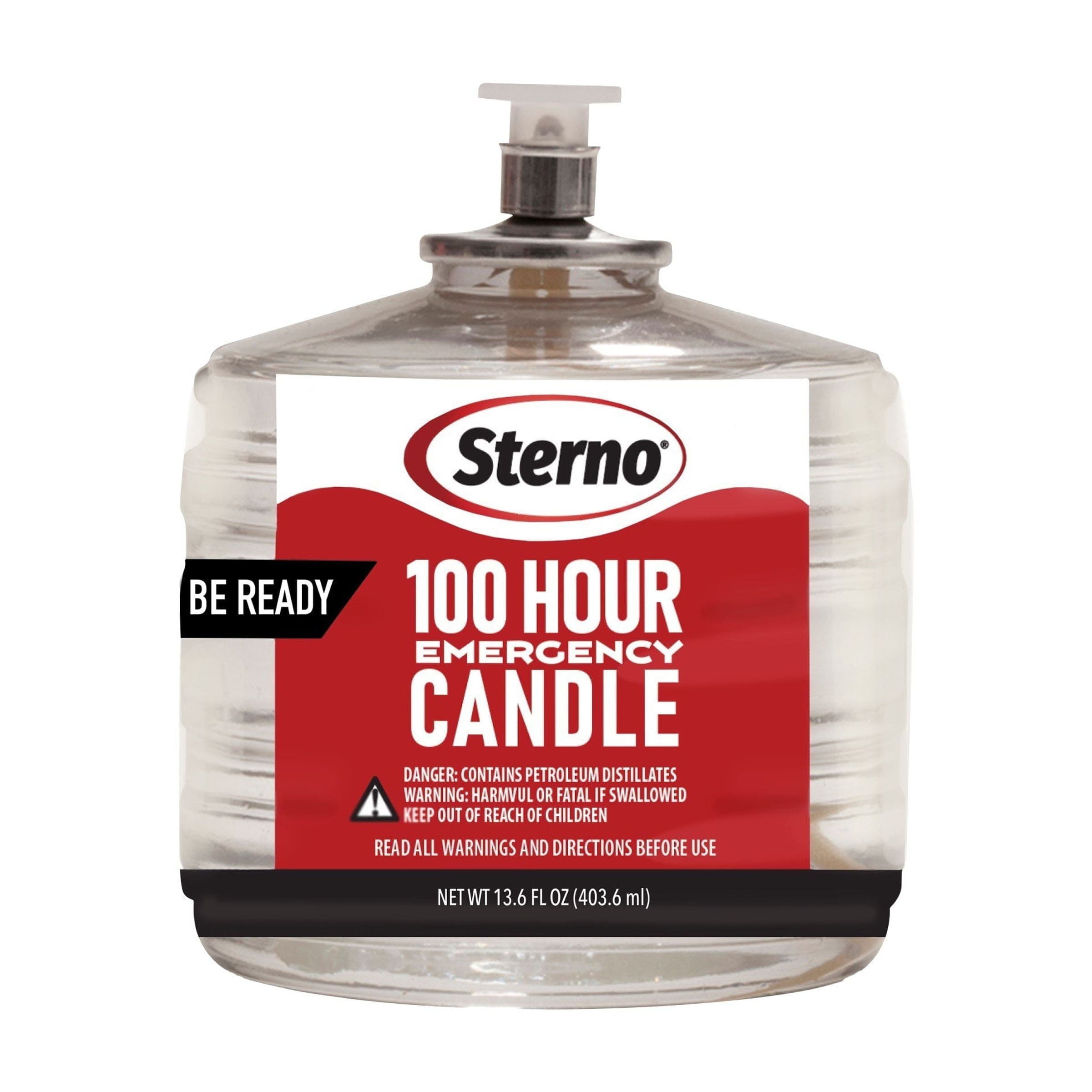 Sterno 100-Hour Emergency Candles - Long Burning Unscented Candles for ...