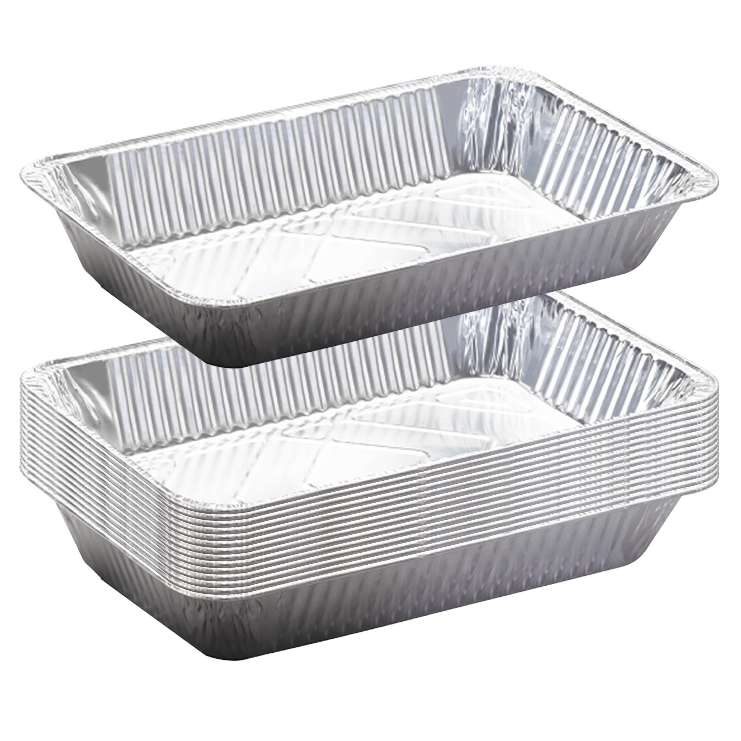 Sterno Aluminum Foil Pans, Full Size, Large Disposable Foil Trays 21 ...
