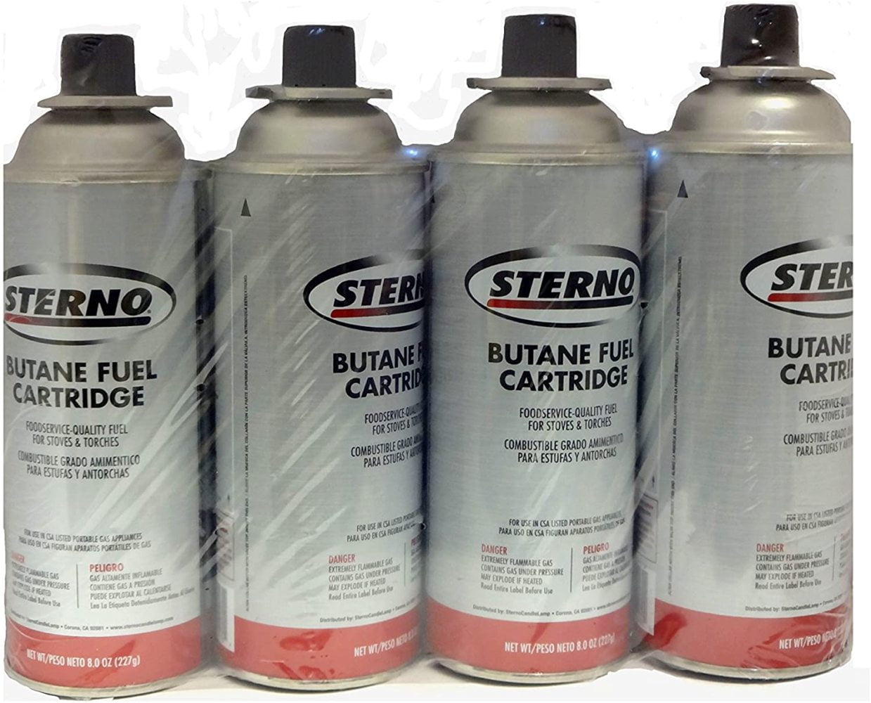 Sterno Butane Fuel Cartridge 8 Oz 4 Pack - Walmart.com